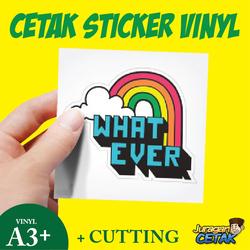 Jual Print Sticker Vinyl A3 Potong Bentuk / Sticker Label / sticker ...