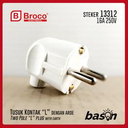 Promo BROCO 13310 STD 2-Pole Plug 16A 250V WH | Colokan Listrik W ...