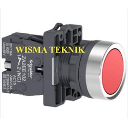 Jual Schneider Electric Push Button Flush 22mm 1NC Merah - XA2EA42 ...