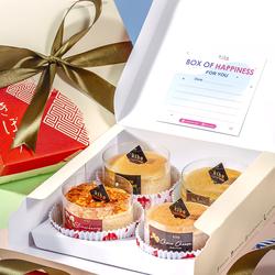 Jual Kibo Mini Birthday Hampers (4 pcs Kibo Mini Molten Cheese Cake ...