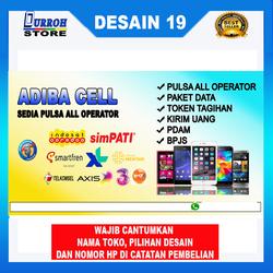 Jual Spanduk/Banner Cell Konter (Ukuran bisa Custom) - 200 x 60 cm ...