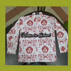 Jual Baju Kemeja Batik Tut Wuri Handayani Merah Seragam Sekolah SD ...