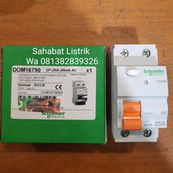 Promo Schneider Electric New Domae ELCB/RCCB 2P (1P+N) 25A 30mA - DOMR01225 Cicil 0% 3x - Kota ...