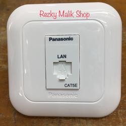 Jual OUTLET DATA CAT6 PANASONIC STOP KONTAK NETWORK LAN CAT 6 WALL ...