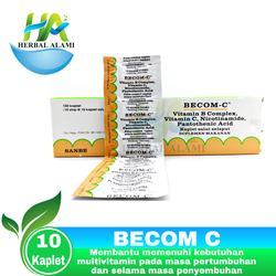 Jual Becom C Multivitamin Sanbe - Vitamin B Complex, Vitamin C 10kaplet ...