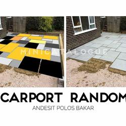 Jual Andesit coble 10x10 batu alam carport - Tebal 4 cm - Kab. Bekasi ...