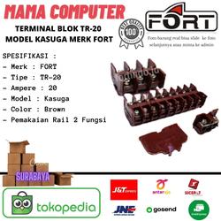 Jual Terminal Blok TR-60 Model KASUGA Coklat Rail 2 Fungsi FORT - Kota ...