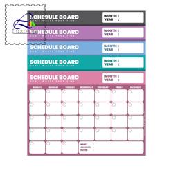 Jual Papan Tulis Kertas Jadwal / Whiteboard Schedule / Papan Jadwal ...