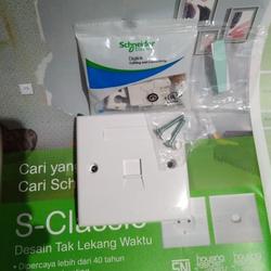 Jual Stop Kontak Data Outlet CAT5 / Cat5E Schneider Clipsal Type S ...