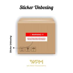 Jual Stiker Unboxing Paket/Stiker Wajib Unboxing/Label Unboxing ...