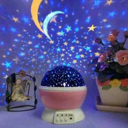 Promo Lampu Tidur Proyektor LED RGB Bulan Bintang Lampu Bintang Kamar ...
