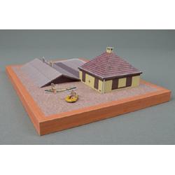 Jual DIY Papercraft Lembar Pola Diorama Gedung Pemadam Kebakaran Czech ...