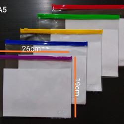 Jual MAP PLASTIK ZIPPER A5 POLOS BENING TRANSPARAN MAP PLASTIK KLIP A5 ...