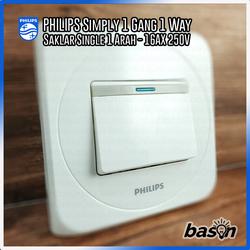 Jual SCHNEIDER Classic 1 Gang 1 Way Switch - Saklar Single 1 Tombol 1 ...