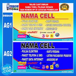 Jual Spanduk / Banner Konter Cell / Celluler Desain 30 - 100x50 ...