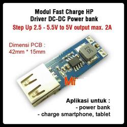 Jual Modul Kit Power Bank STEP UP DC - DC 2.5V - 5.5V to 5V 2A ...