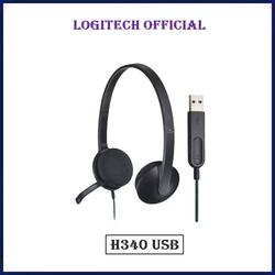 Promo Logitech H340 USB Headset Computer H 340 Stereo Sound With Mic ...
