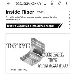 Jual INSIDE RISER TRAY 300X100MM ELEKTRO GALV - INSTALASI TRAY KABEL ...