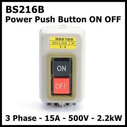 Jual Power Push Button Switch ON-OFF BS216B 3P 15A 2.2kW 500V BS-216B - Jakarta Pusat - Bina ...