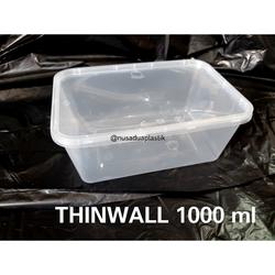 Jual Thinwall Rect 1000 ML - Food Container - Kotak Makan Plastik ...