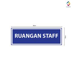 Jual Rambu / Sign Nama Ruangan / Area Kerja - 30cm x 10cm Acrylic ...