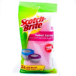 Jual Spons Sabut Jaring Pink SCOTCH BRITE 3M / Sabut Cuci Piring Gelas ...