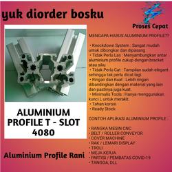 Jual Aluminium Profile 4080 Light T-Slot Silver Per 1 Cm - Kab. Bekasi - Fani Aluminium Profile ...