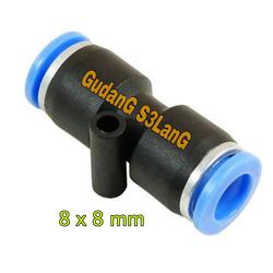 Jual 8mm SAMBUNGAN SELANG ANGIN AIR PU LURUS CONNECTOR FITTING PUSH IN 8 mm - Kota Medan ...