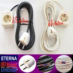 Jual Stop Kontak Uticon 5 Lubang+Steker Broco+Kabel Eterna 5 Meter(Rakitan) - Hitam - Kab. Bogor ...