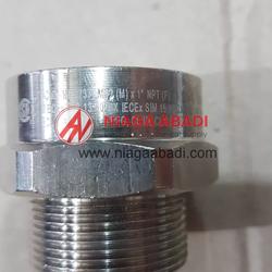 Jual Adaptor Reducer CMP-UK 737 Male M20 x Female 1/2 NPT Brass Nickel ...