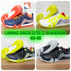 Promo New Sepatu Badminton Lining Saga II / 2 Lite AYTT003 / AYTT003-3 ...