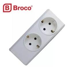 Jual Broco Stop Kontak 2 Lubang 15321 NCP Socket Terminal 2 Lbg ...