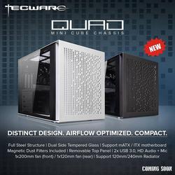 Jual Gaming case Tecware Quad mini cube matx itx - Kota Palembang - Sniper Shop PC games | Tokopedia