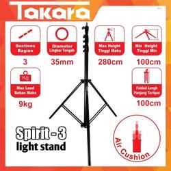 Jual Takara Spirit 1a Light Stand 1 A Tripod Lampu Studio Flash ...