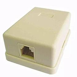 Jual ROSET TELEPON 1 HOLE Roset Terminal 1 Lubang / Satu Cabang RJ11 ...