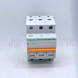 Jual MCB 3P 25A 3 PHASE 25 AMPERE 10KA SCHNEIDER iC60H A9F84325 ...