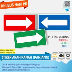 Jual Stiker Tanda Panah / Rambu Arah Panah / Sign Arah Panah - S MERAH ...