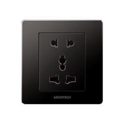 Jual Saklar Architech Platinum Black Stop Kontak Universal Multi USB AC - Stop Kontak - Kota ...