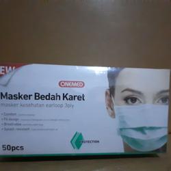 Promo Masker Bedah 3ply Onemed / Masker Earloop Onemed 1box isi 50 pcs ...