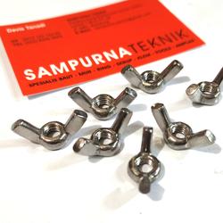 Jual M8 Mur Kuping Besi Galvanis Wing Nut Kupu - Kupu Besi Galvanis ...