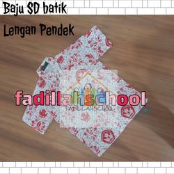 Jual Seragam Sekolah Baju SD Batik Merah Lengan Pendek - 7 - Jakarta ...