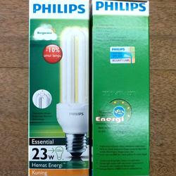 Jual Lampu PHILIPS Essential 23 watt 23W Putih / Kuning Warm White Jari 3 U - Putih - Kota ...