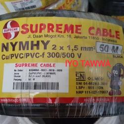 Jual kabel listrik supreme nyyhy / nymhy 2x1.5 serabut jual per meter - Putih - Kota Tangerang ...
