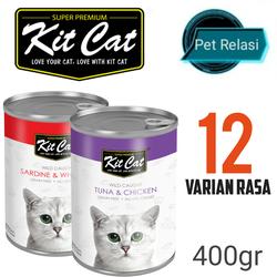 Jual Kit Cat Wetfood 400gr Kaleng All Varian Rasa Makanan Basah Kucing ...