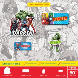 Jual Avengers Stiker / Sticker Label Nama Custom Avengers - Matte ...