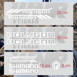 Promo Cutting Sticker Hologram Sepeda POLYGON MTB satu set maxdecal ...