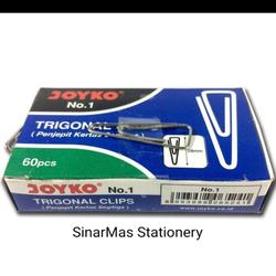 Jual Trigonal Paper Clip No.1 Joyko / Klip Penjepit Kertas Segitiga ...