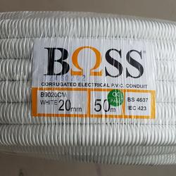 Jual Boss Corrugated Flexible Conduit 20mm B9020CM Putih & Hitam @50 ...