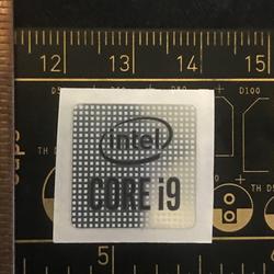 Jual Sticker stiker logo intel Core i9 Vpro 12/13th gen ori - Kota ...