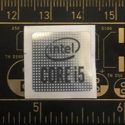 Jual Sticker stiker logo intel Core i5 evo 11/12th gen ori ukuran kecil ...